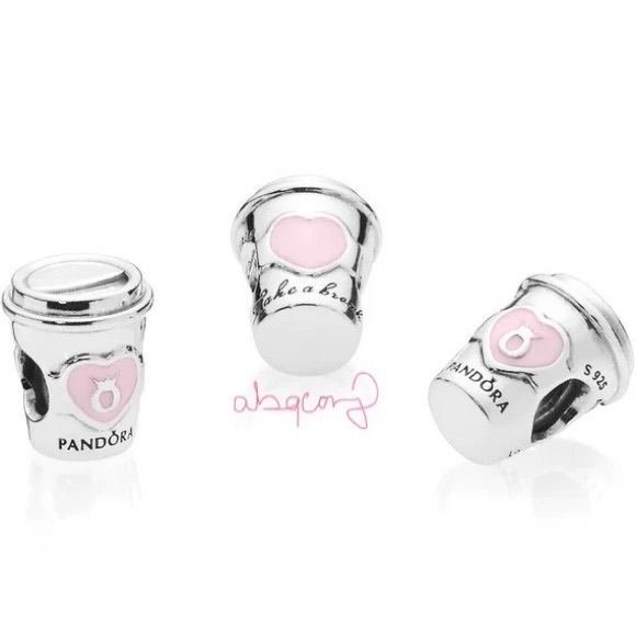 Pandora | Jewelry | Euc Pandora 79785en16 Silver Drink To Go Coffee Cup ...